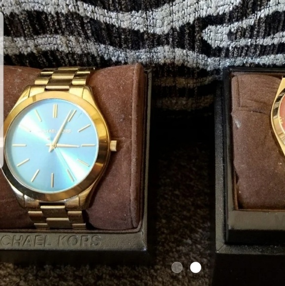 Michael Kors | Accessories | Michael Kors Light Blue Face Watch | Poshmark